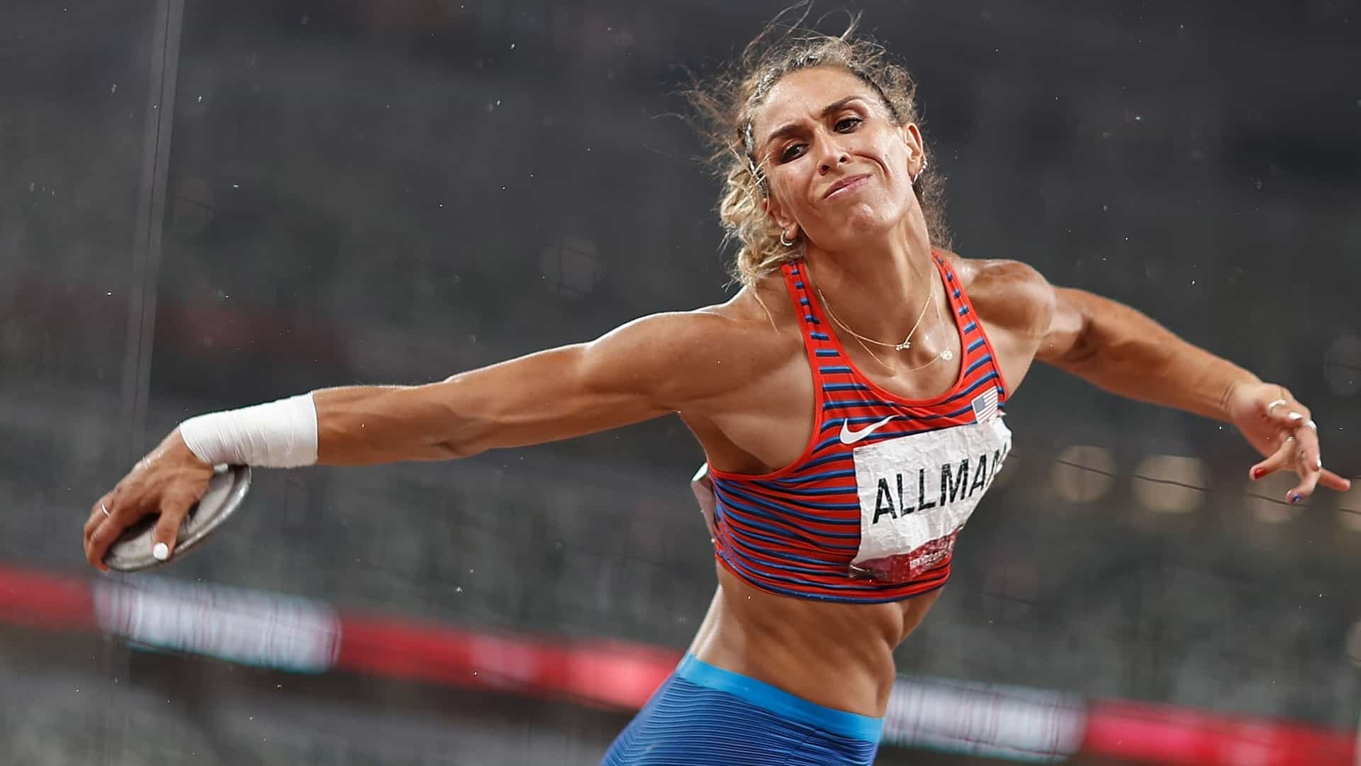 Allman combines 'balance and grace' to capture discus gold | NBC Olympics