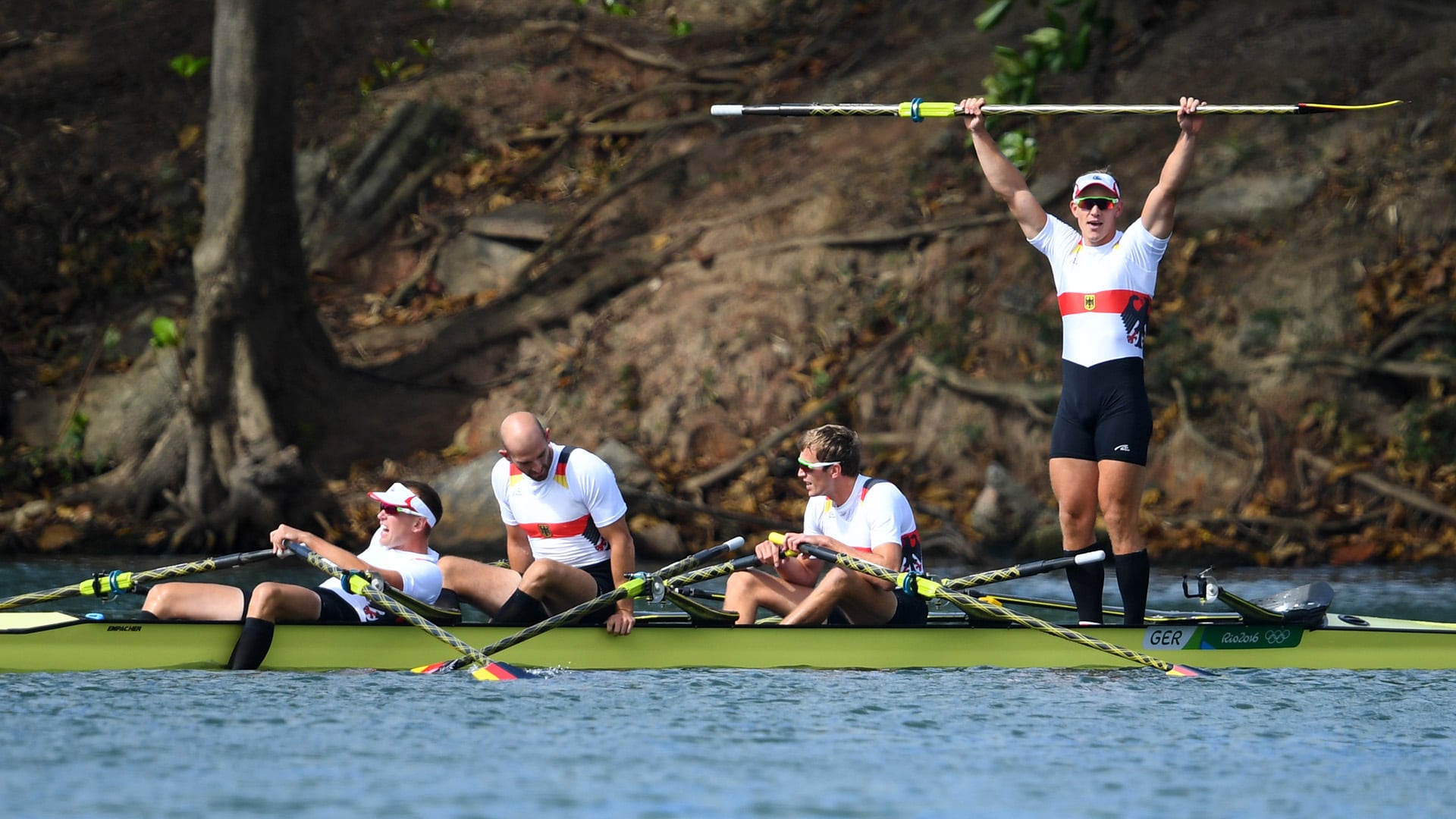 Rio 2016: Germany defends Olympic gold in men's quad sculls | NBC Olympics