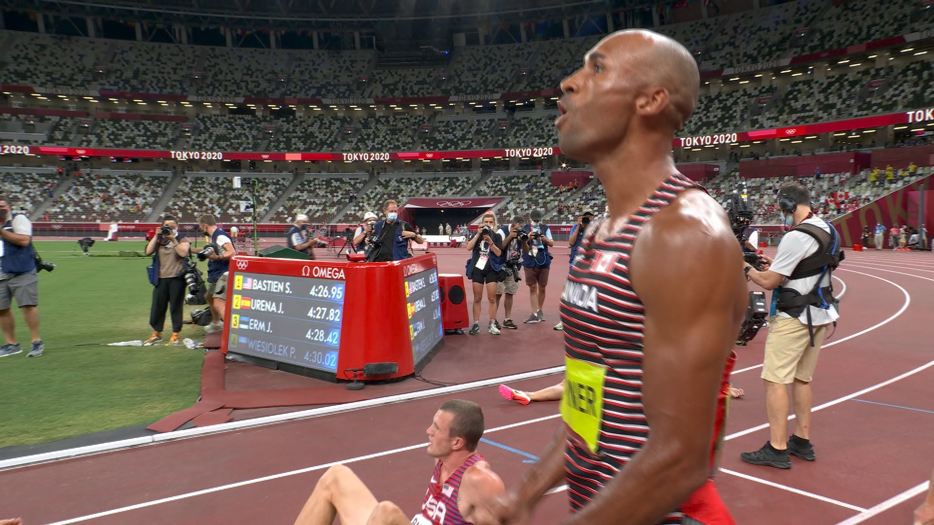 Canada's Damian Warner finishes Olympic record decathlon win | NBC Olympics