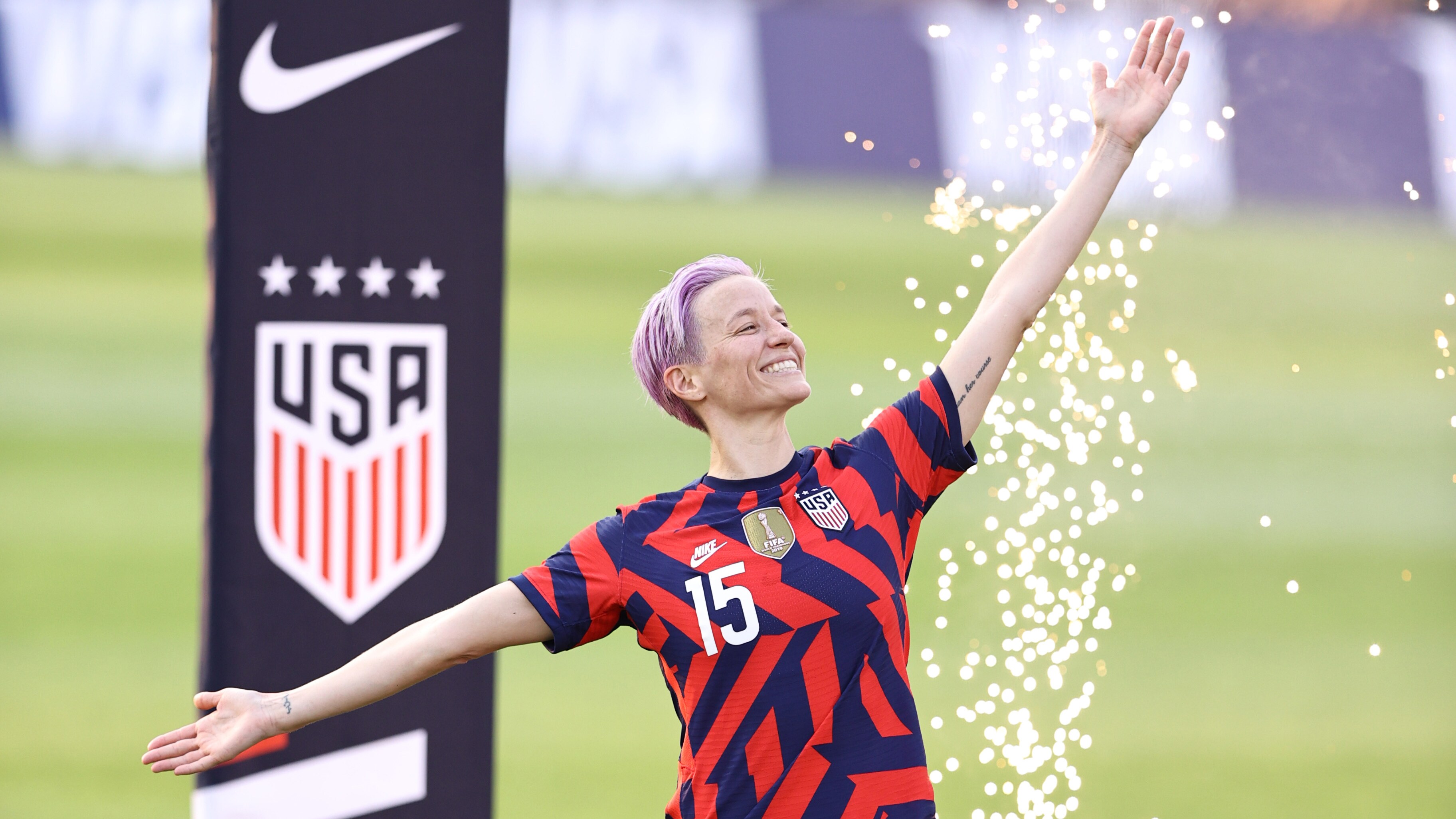 Megan Rapinoe joins Opening Ceremony broadcast from team bus | NBC Olympics