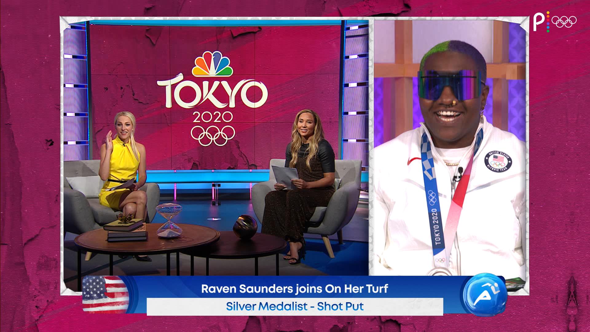 On Her Turf: Raven Saunders dedicates shot put silver | NBC Olympics
