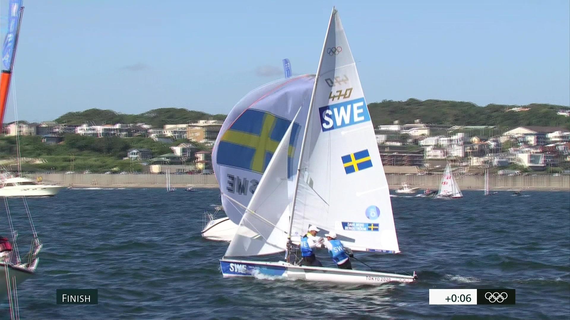 Australia wins in men's 470 as Sweden, Spain complete podium | NBC Olympics