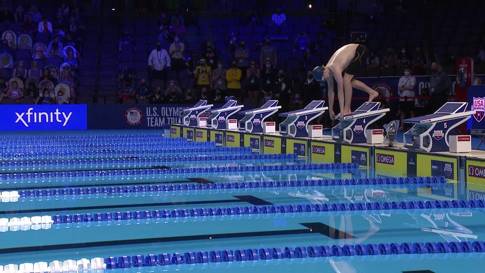 Trials: Jake Mitchell swims solo, hits Olympic standard | NBC Olympics