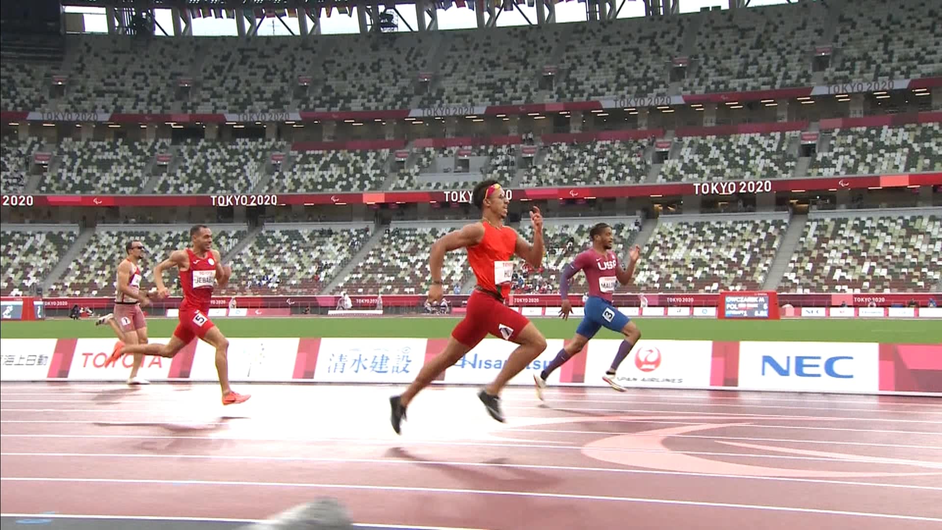American Noah Malone wins silver in men's 400m T12 | NBC Olympics