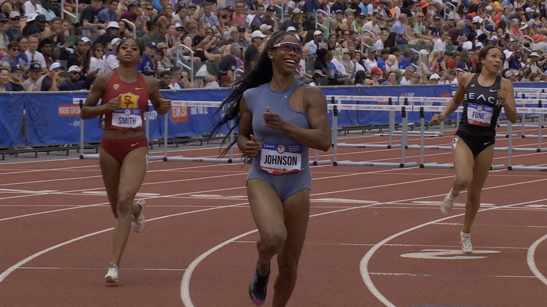Alaysha Johnson posts top time in 100m hurdles semifinal | NBC Olympics