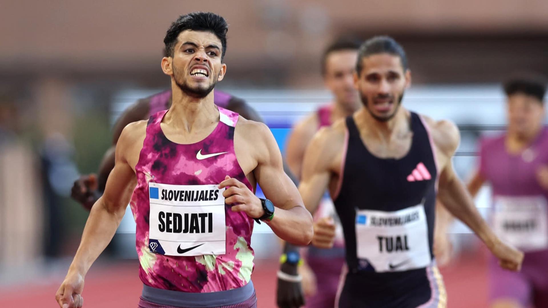 Djamel Sedjati storms to 800m win at Monaco Diamond League | NBC Olympics