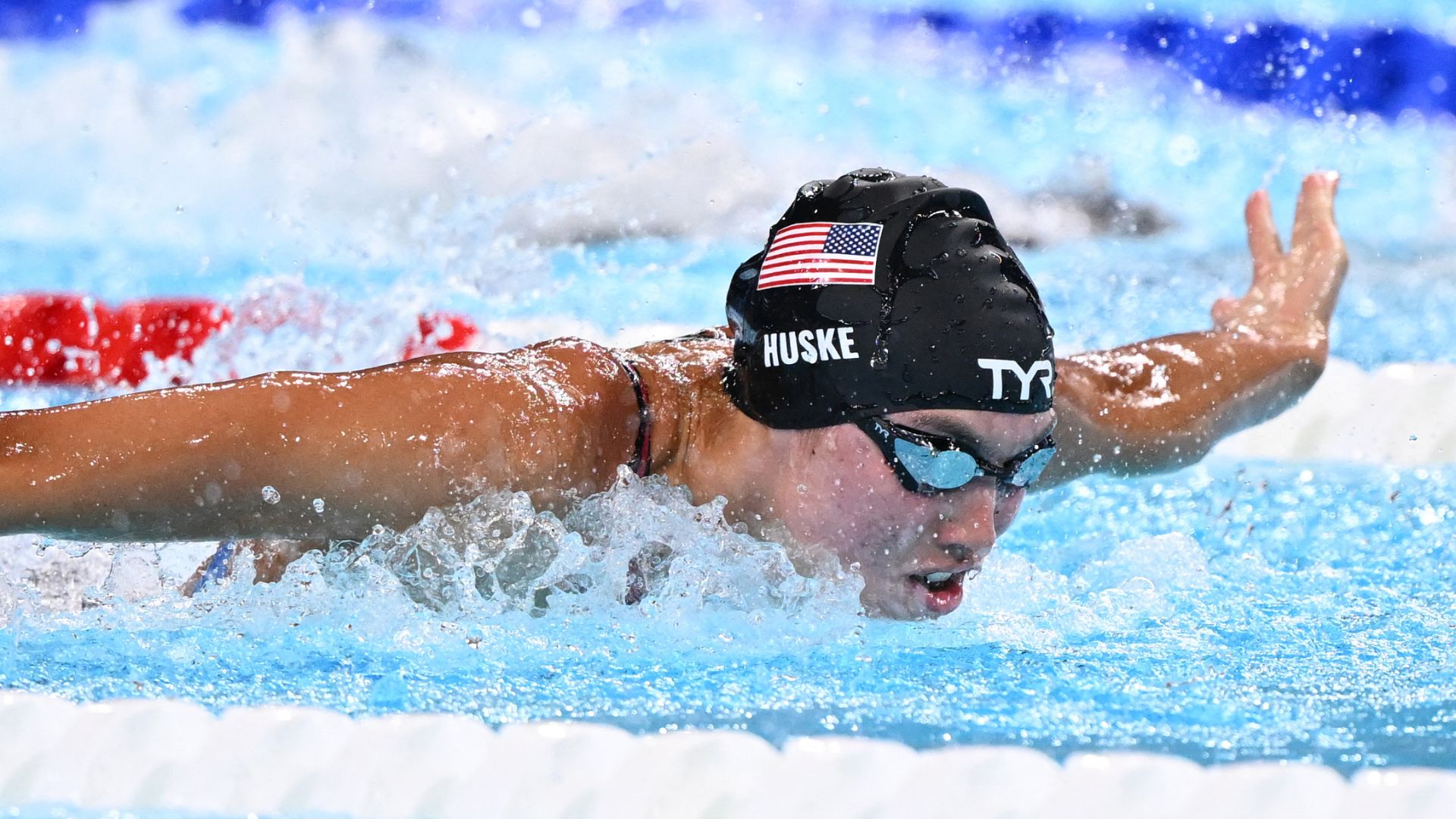 USA's Huske and Walsh go 1-2 in women's 100m butterfly final | NBC Olympics