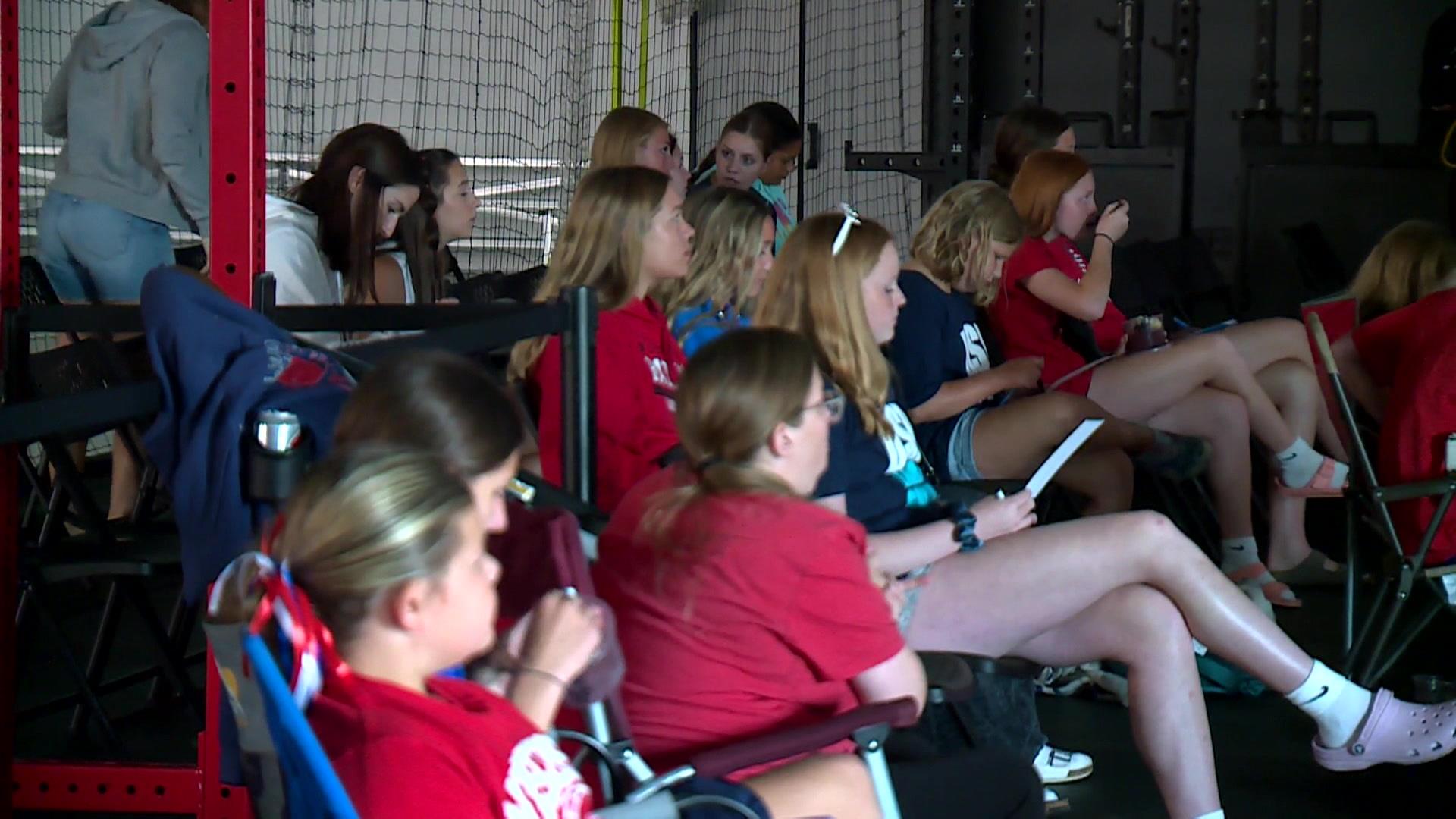 LOVB hosts watch party for Olympic volleyball | NBC Olympics