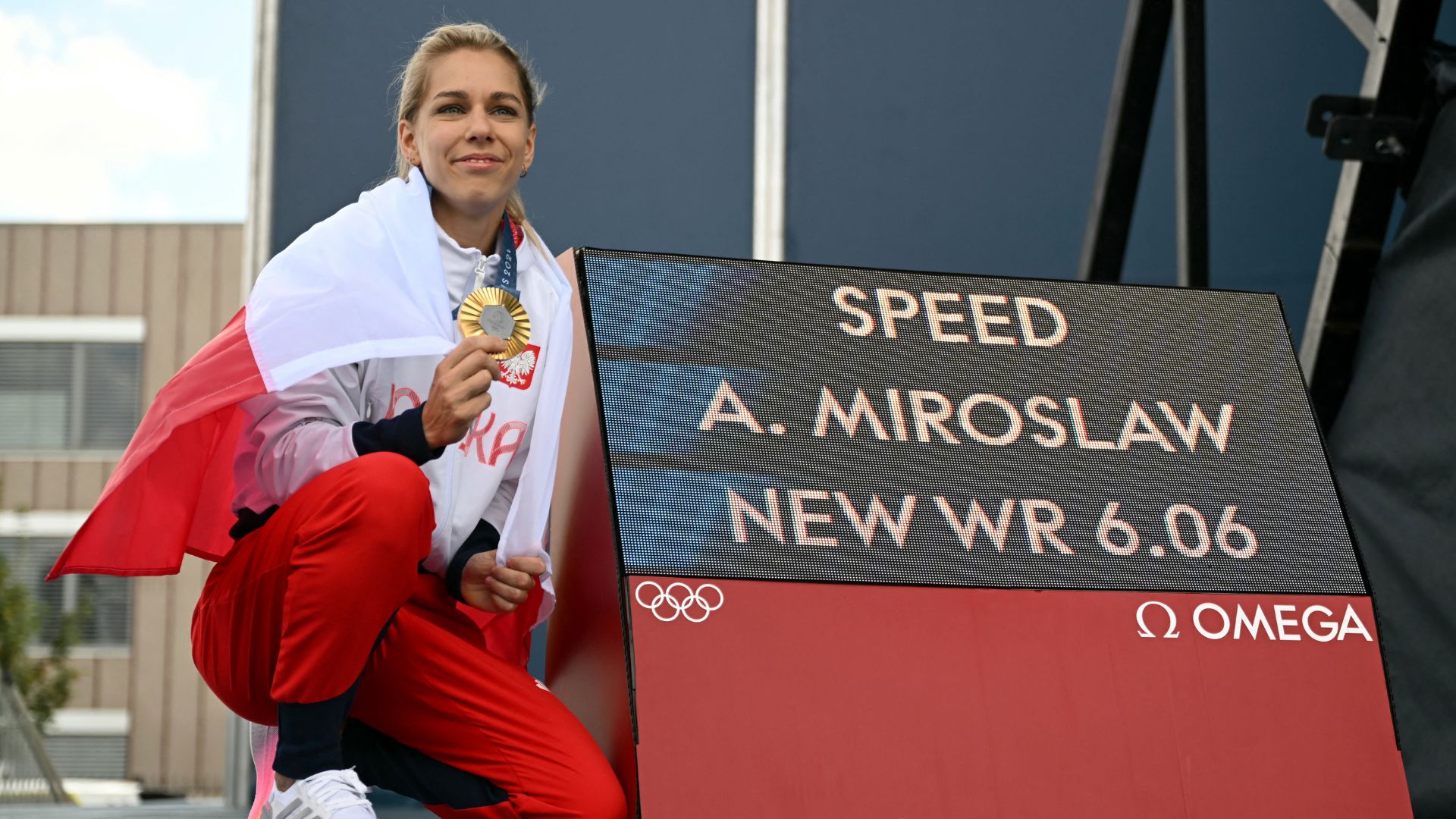 Miroslaw clinches first Olympic women's speed climbing title | NBC Olympics
