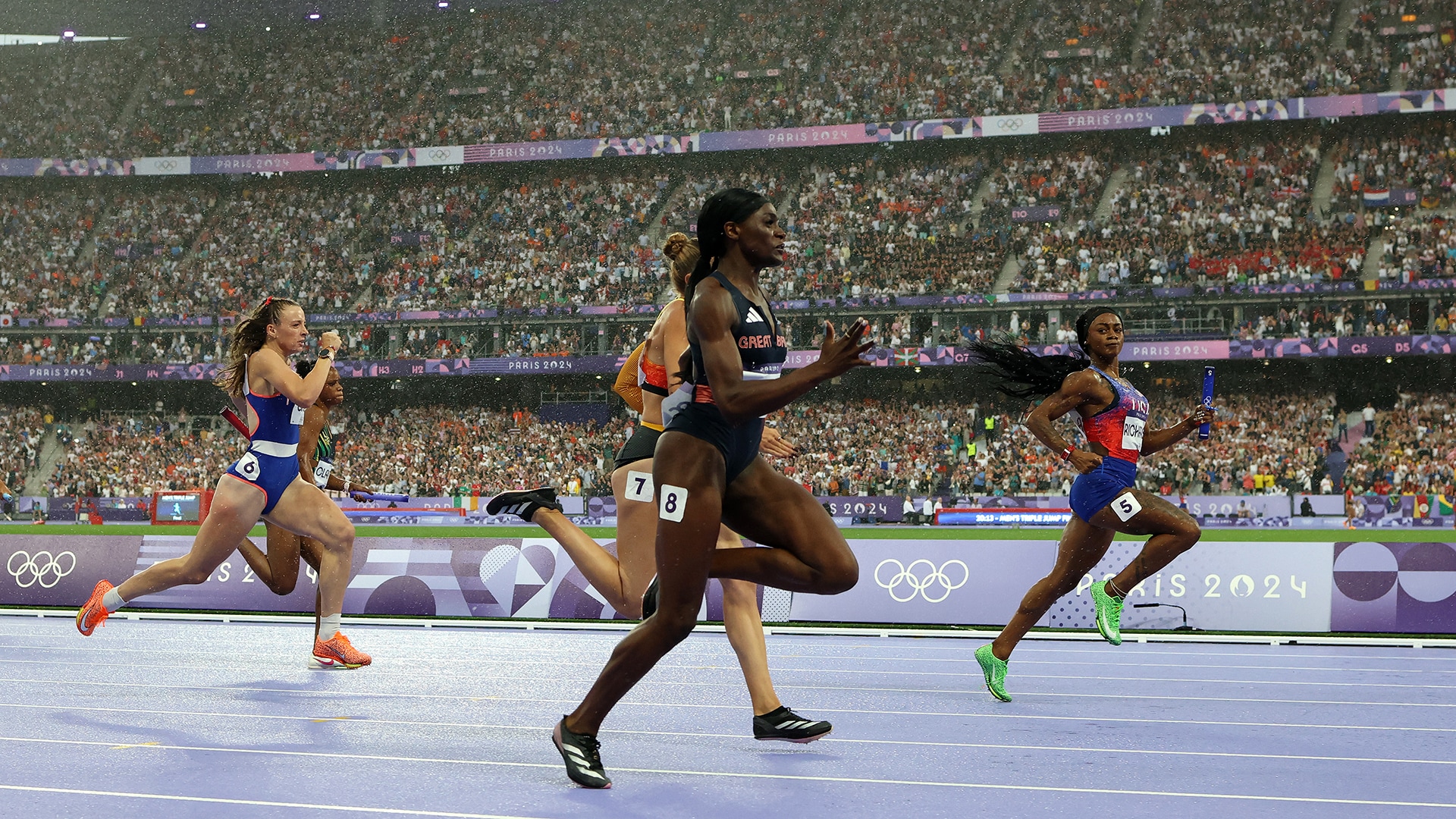Watch women's 4x100m relay up close and personal | NBC Olympics
