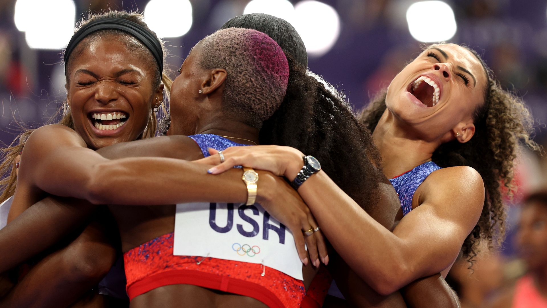 U.S. women's 4x400m relay dominates for gold | NBC Olympics