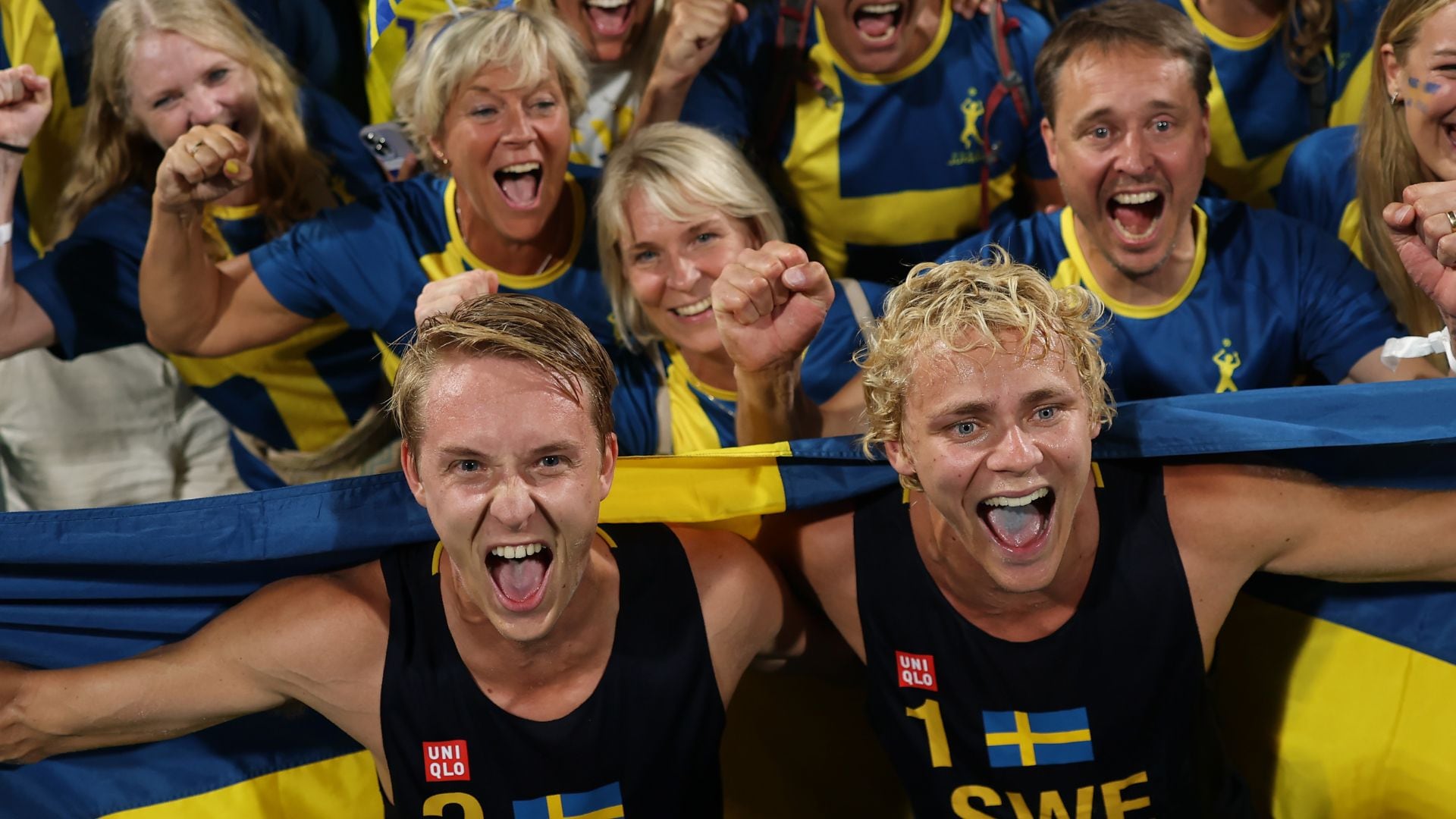 Sweden defeats Germany for first-ever beach volleyball gold | NBC Olympics