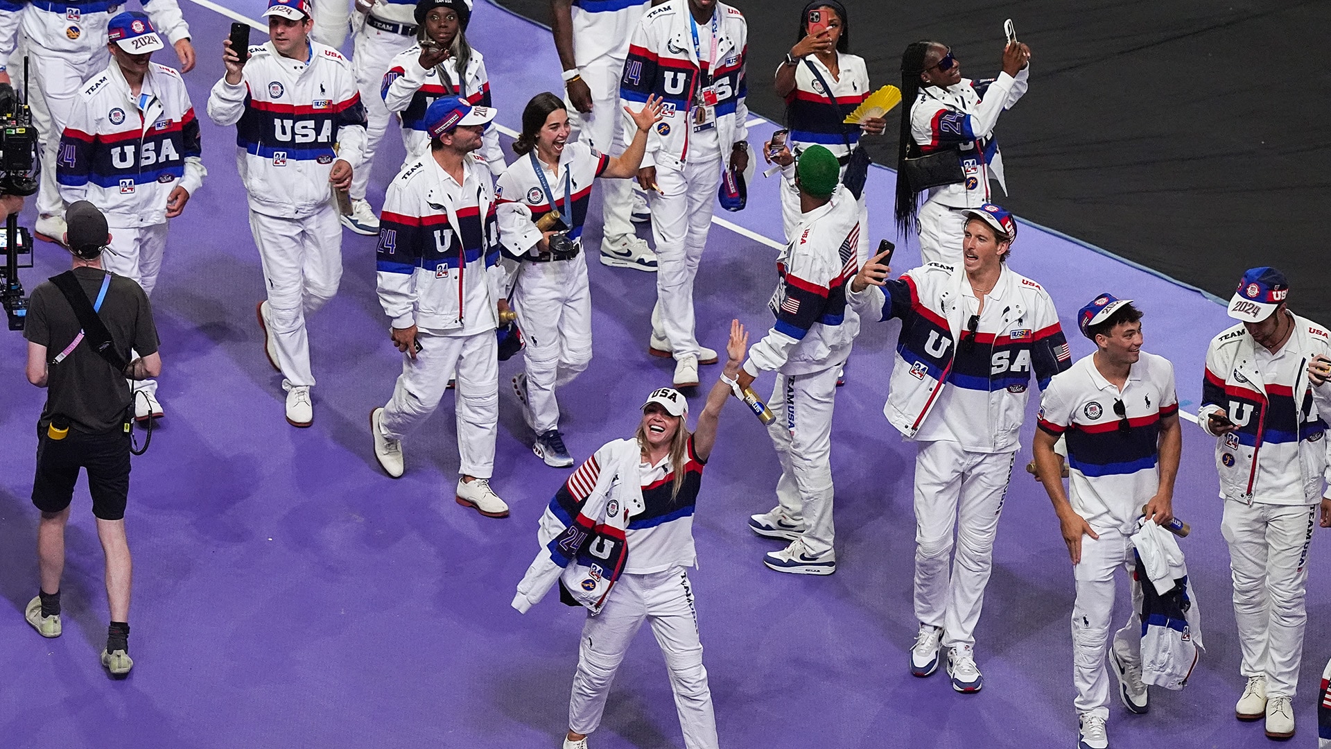 Team USA walks into Paris 2024 Closing Ceremony | NBC Olympics