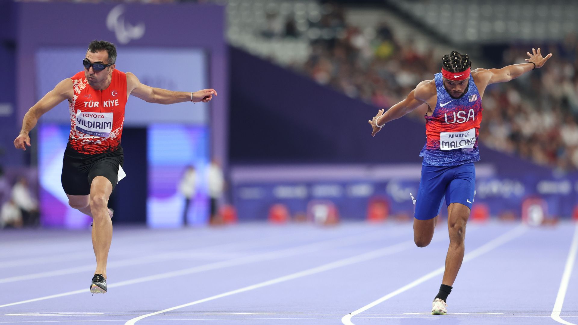 Serkan Yildirim wins men's 100m T12, Noah Malone gets silver | NBC Olympics