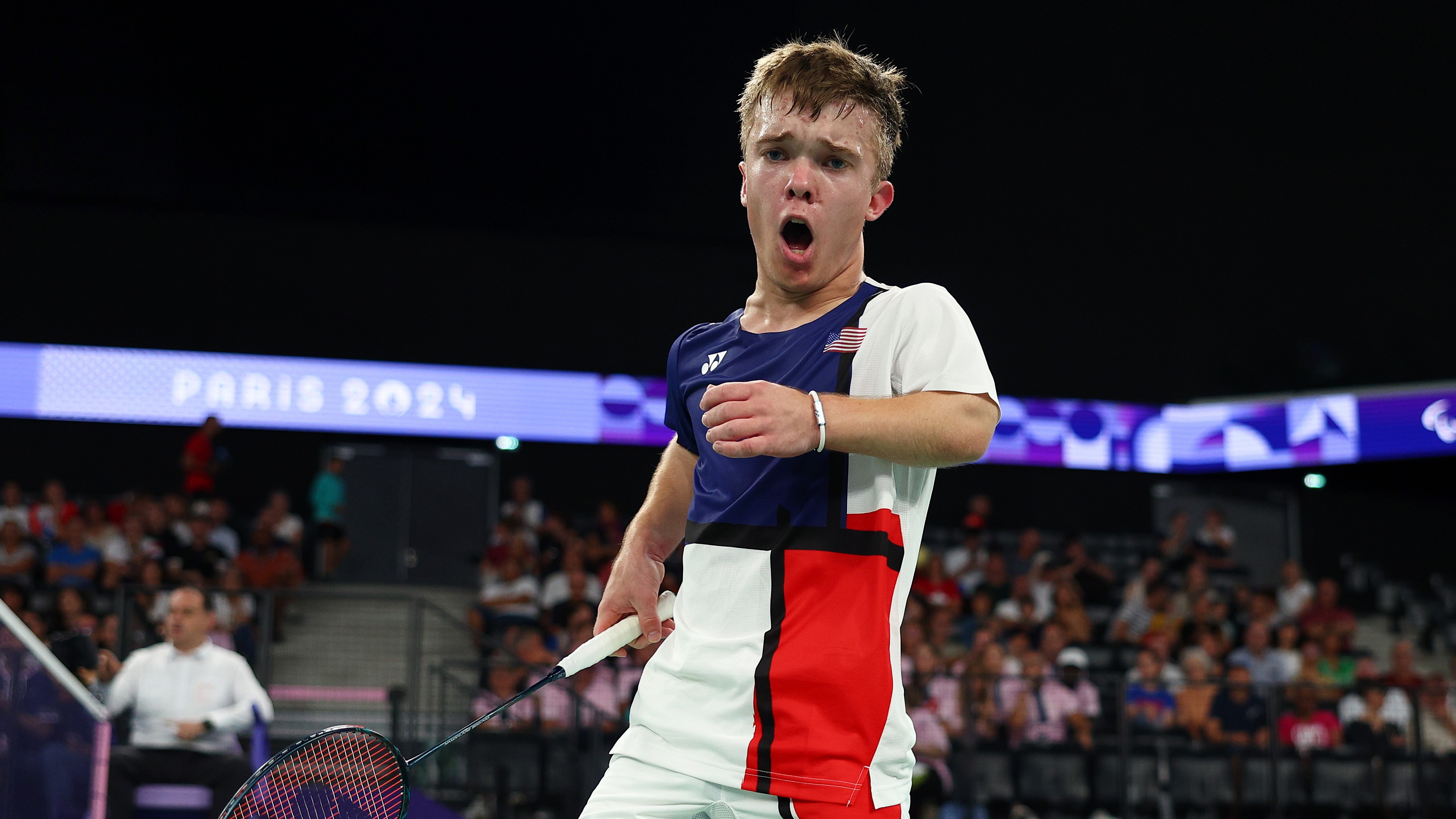 USA's Krajewski beats reigning para badminton gold medalist | NBC Olympics