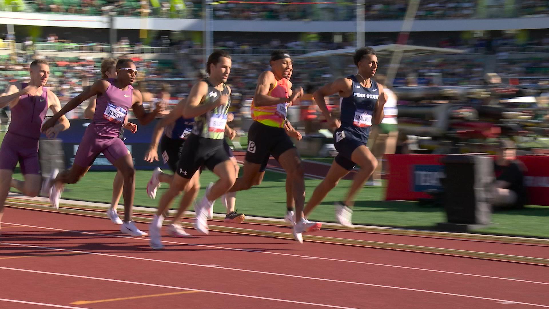 Josh Hoey surges at the final stretch to win 800m semifinal | NBC Olympics