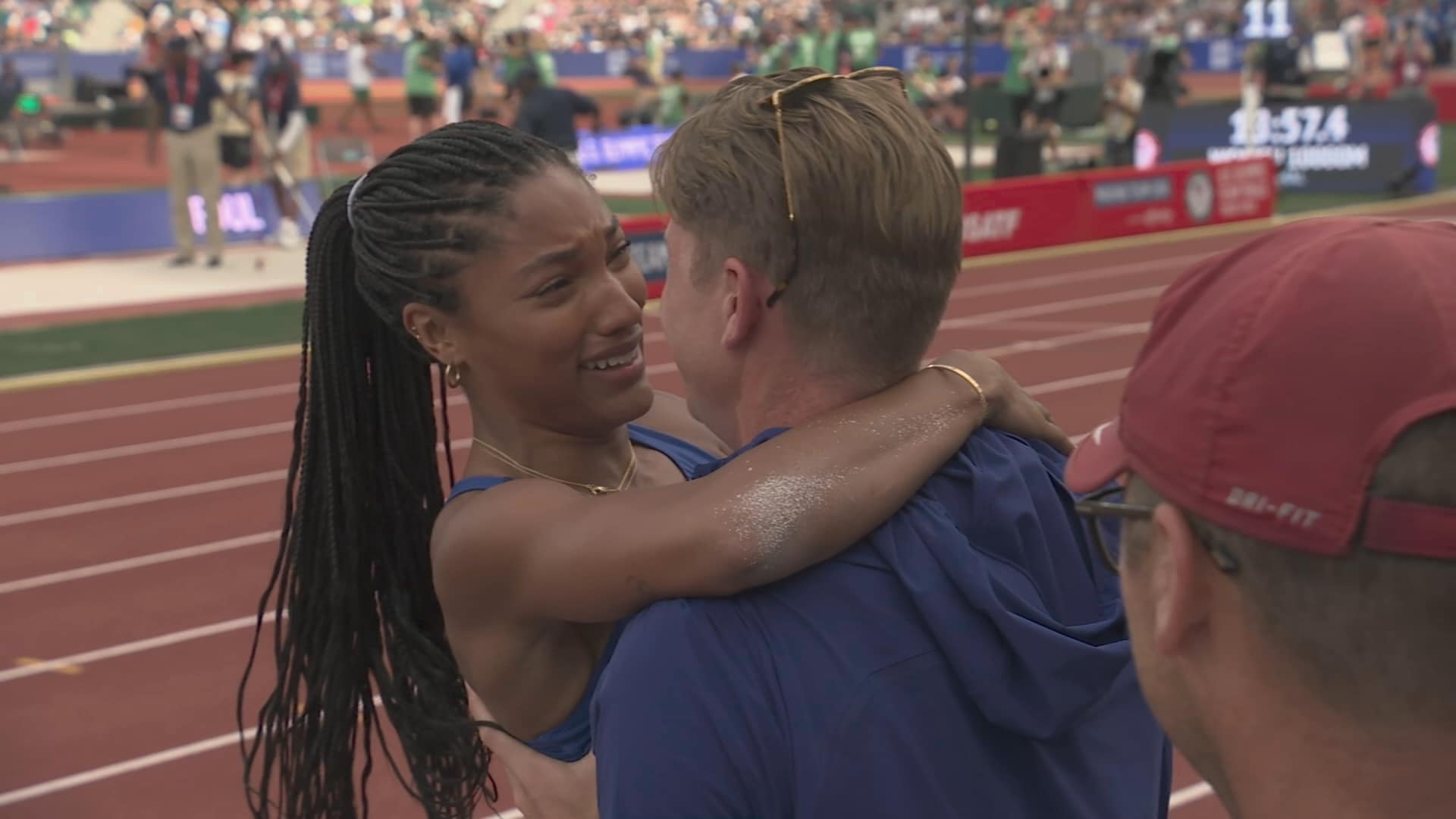 Track and field's power couple celebrates Olympic berth | NBC Olympics