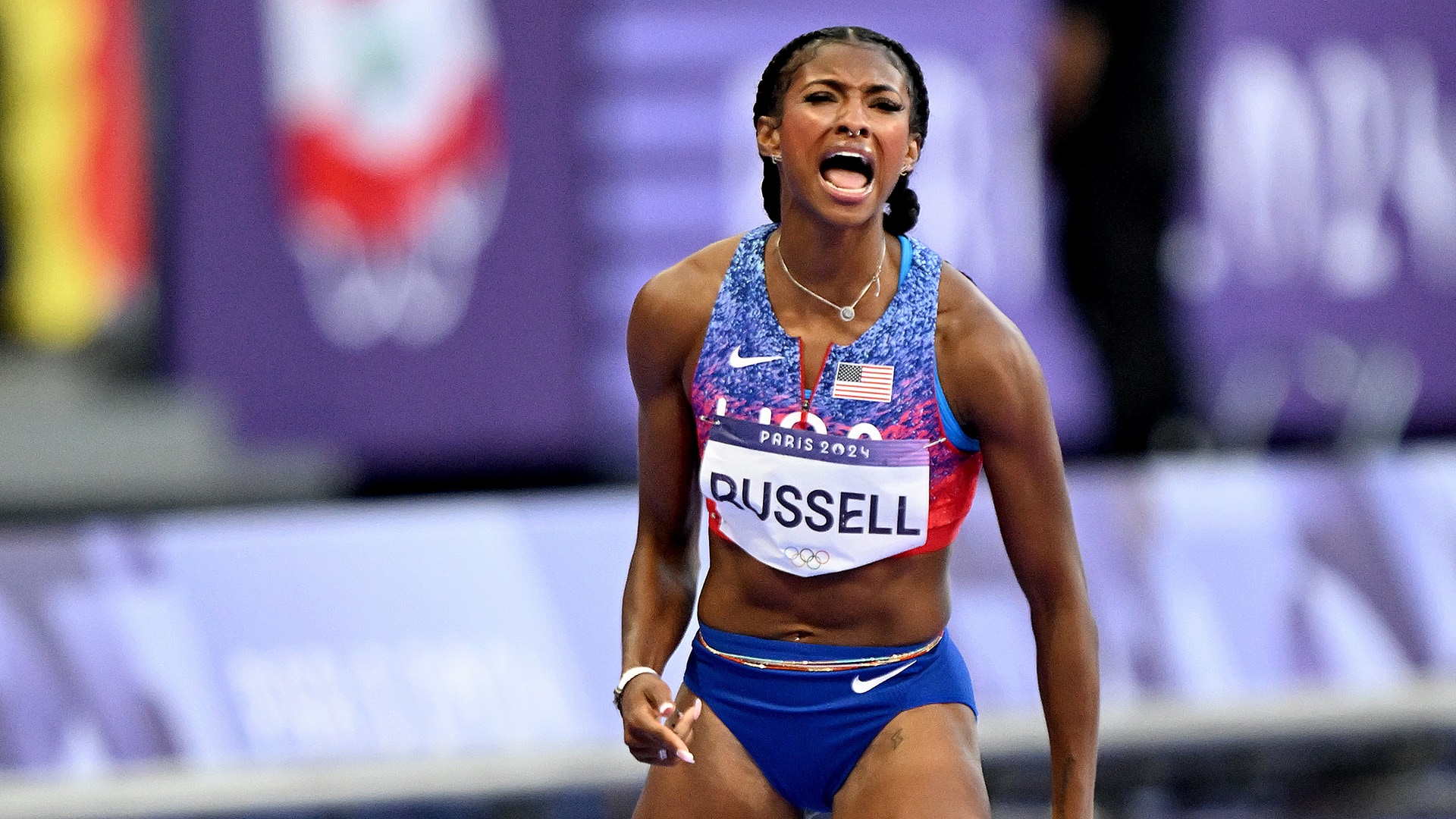 Masai Russell was locked in during 100m hurdles victory | NBC Olympics