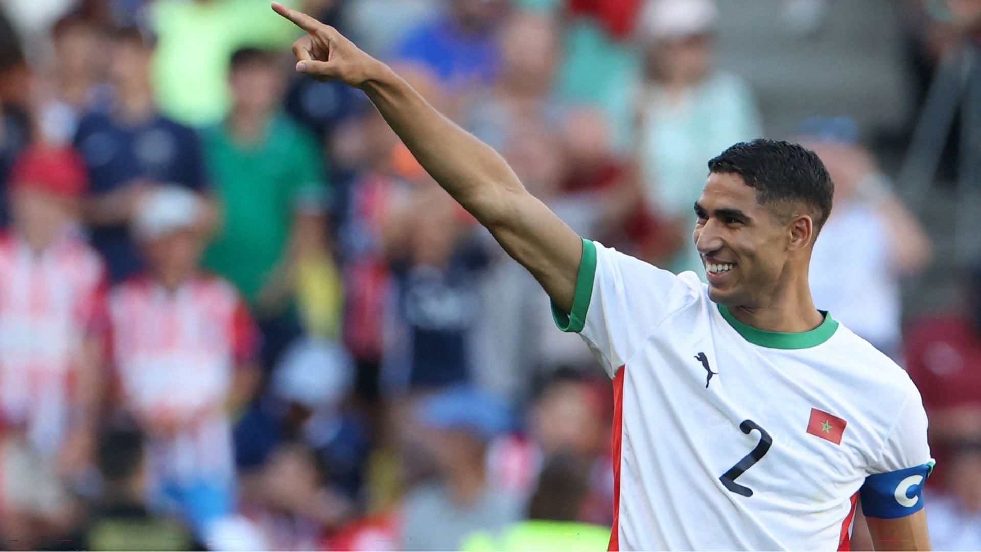 Hakimi's stunning free kick caps off Morocco's win | NBC Olympics