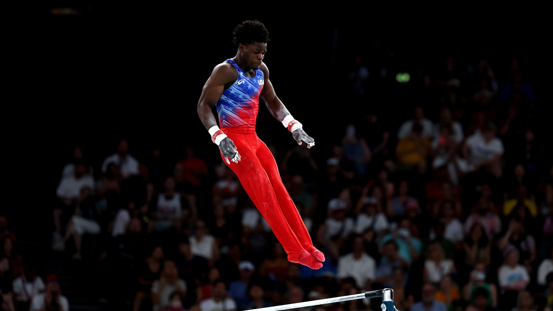 Frederick Richard goes big on high bar in all-around final | NBC Olympics