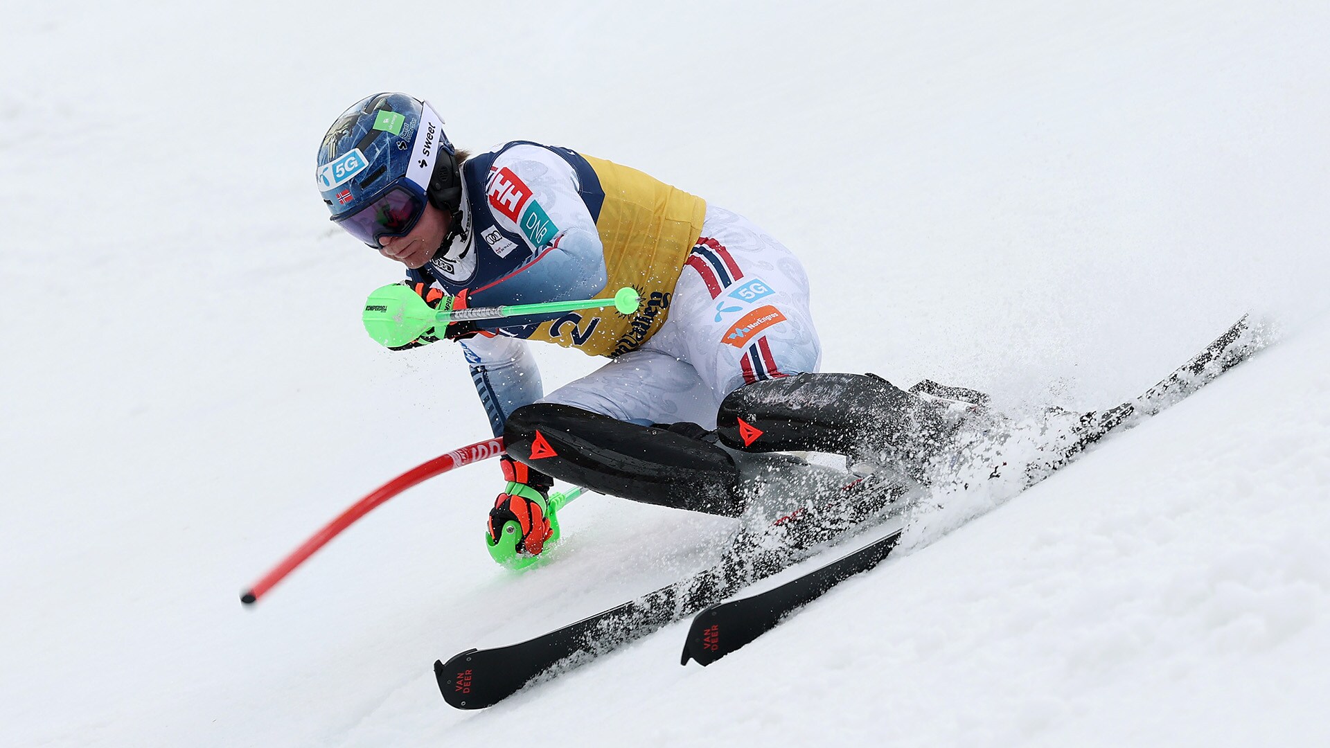 Timon Haugan secures narrow slalom win at World Cup Finals | NBC Olympics