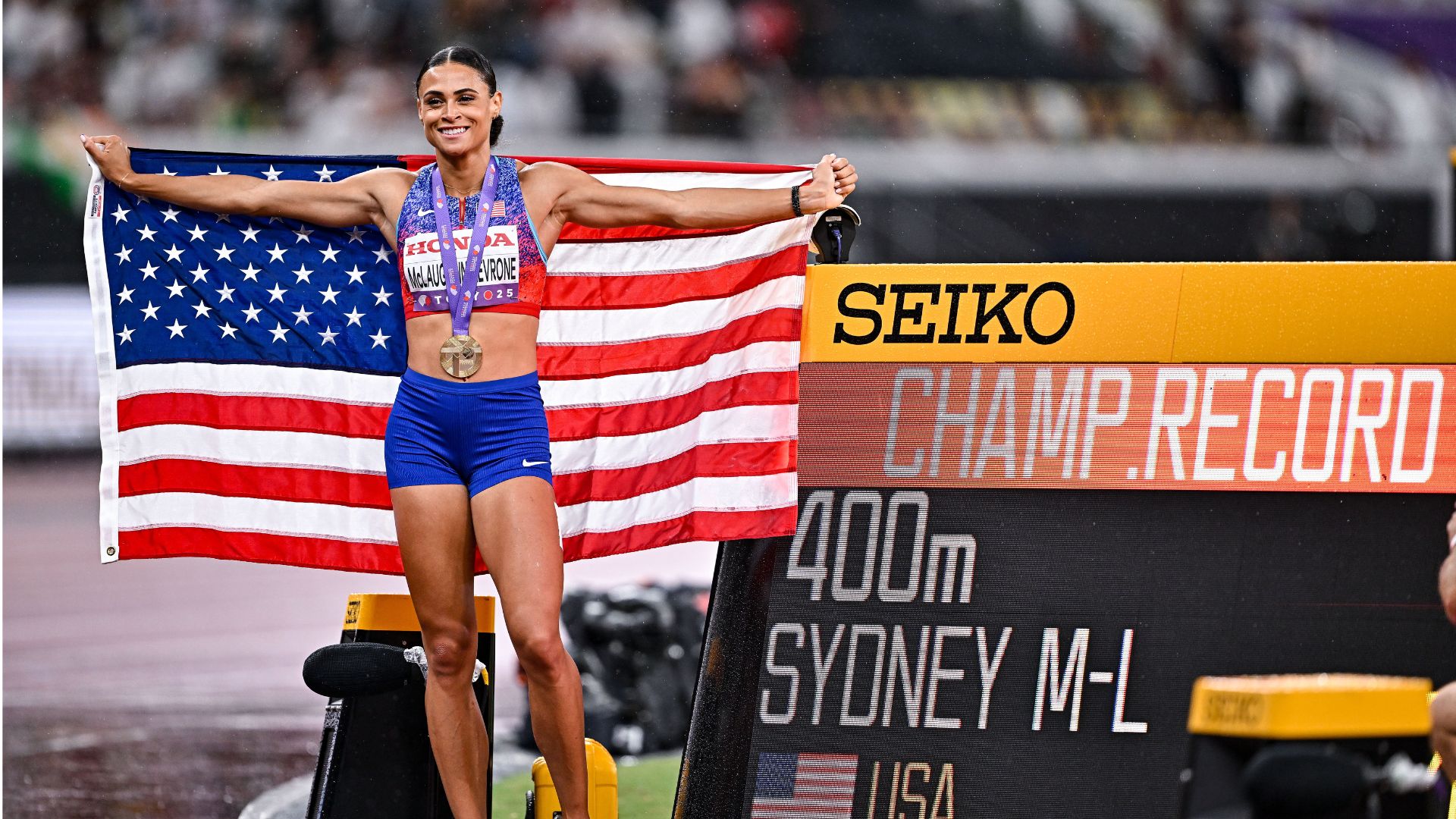 McLaughlin-Levrone wins first 400m flat world title | NBC Olympics