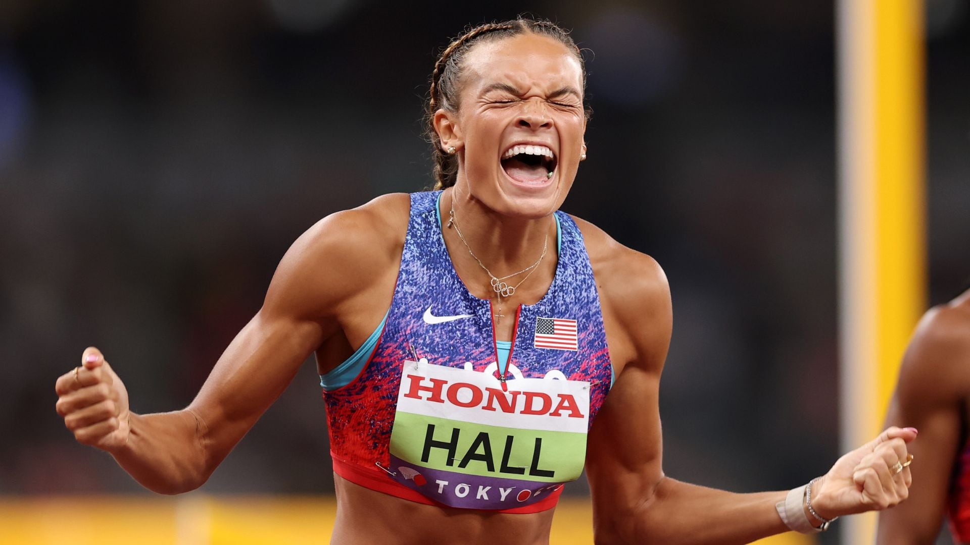 Hall takes home first heptathlon world title | NBC Olympics