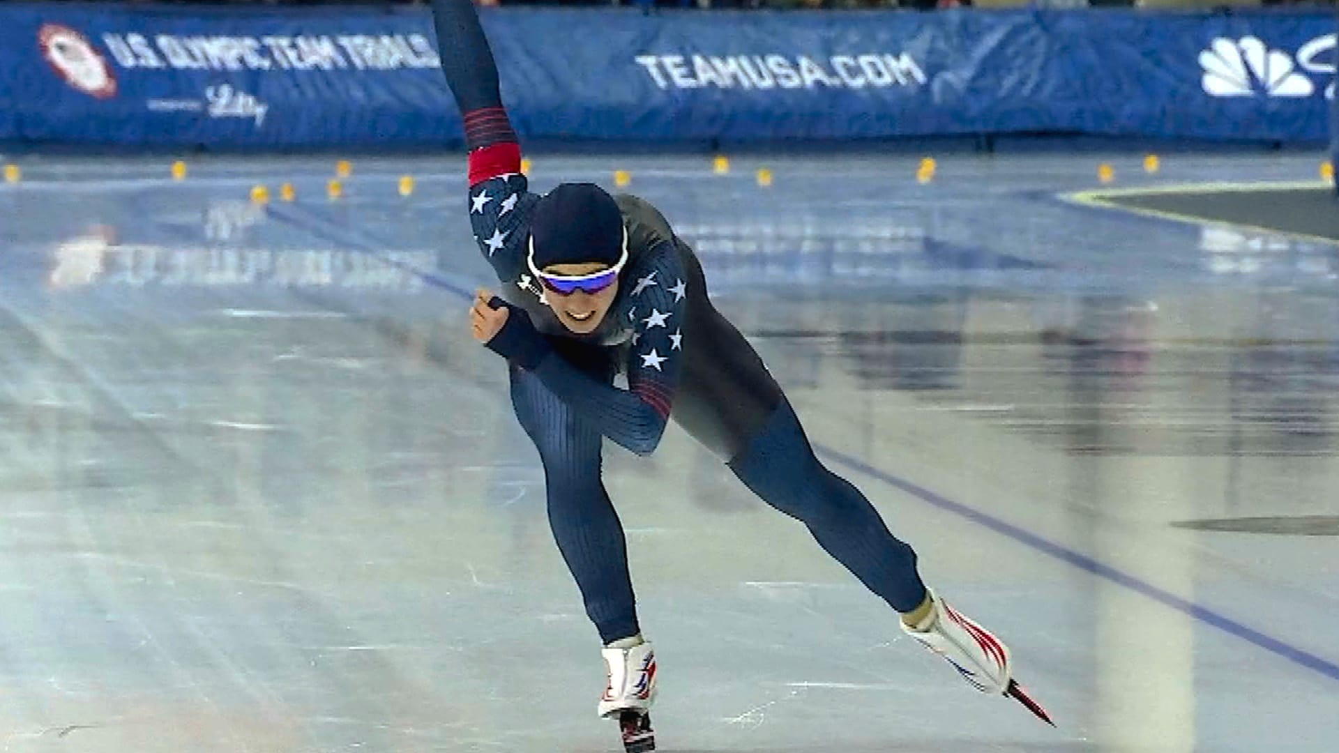 Greta Myers glides to 3000m win at U.S. Speed Skating Trials | NBC Olympics
