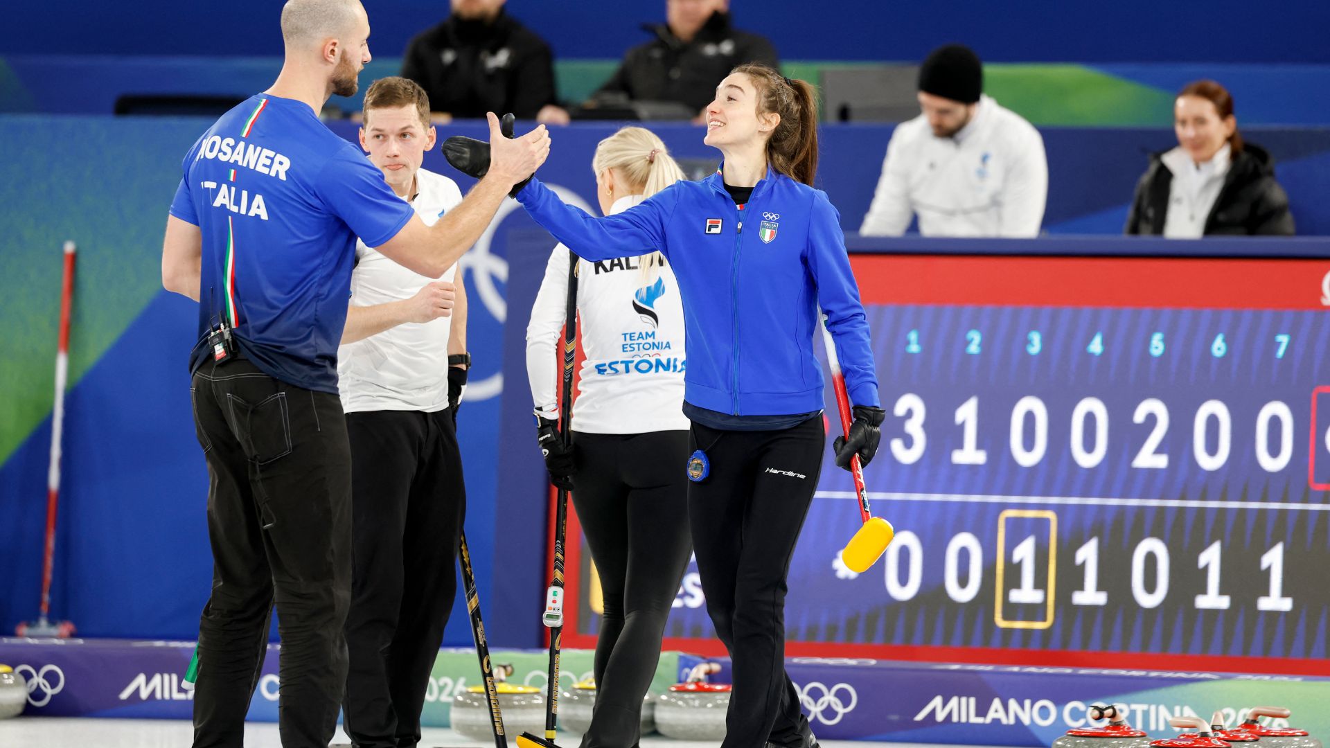 Italy curling makes it two straight with win over Estonia | NBC Olympics