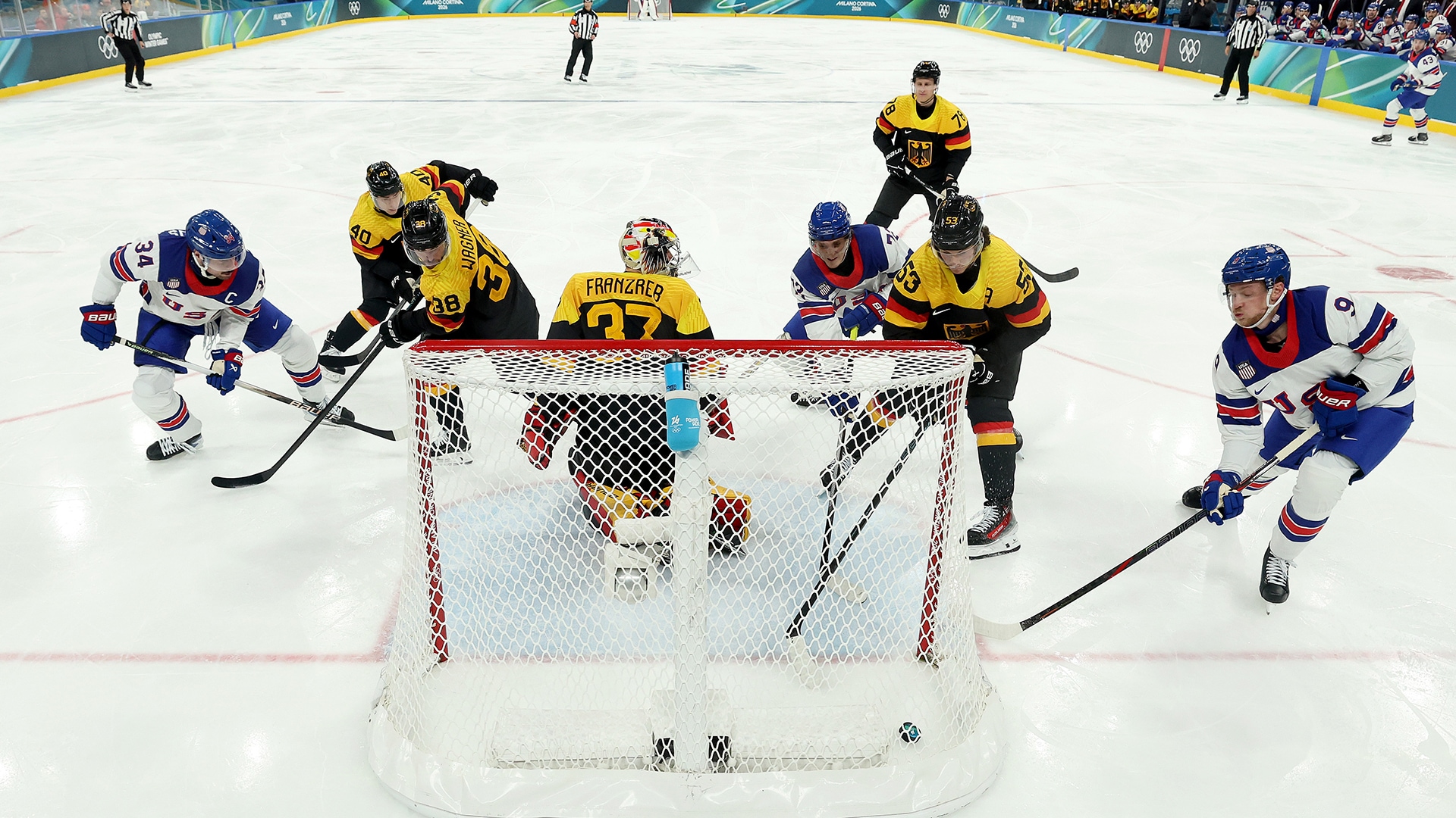 Auston Matthews' power play goal gives U.S. 2-0 lead | NBC Olympics