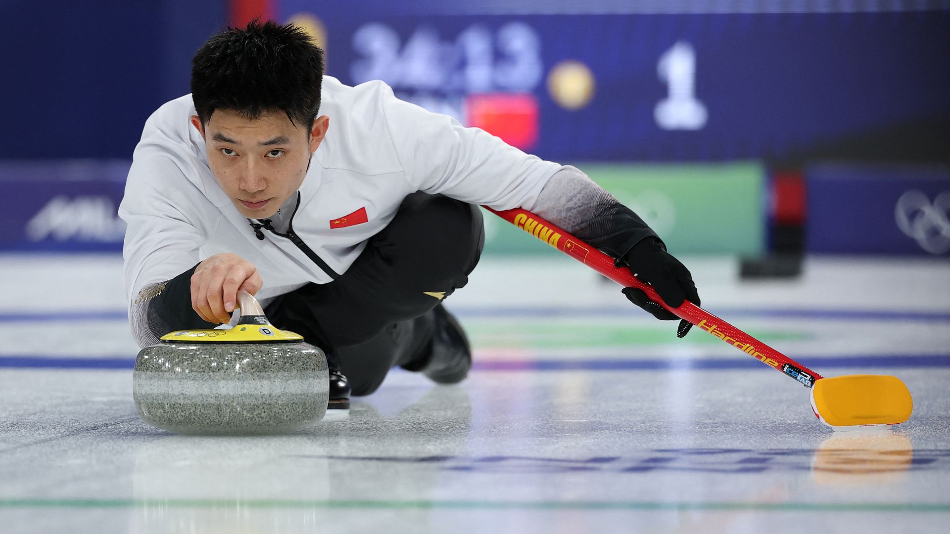 China gets first men's curling win with 11-4 defeat of Italy | NBC Olympics