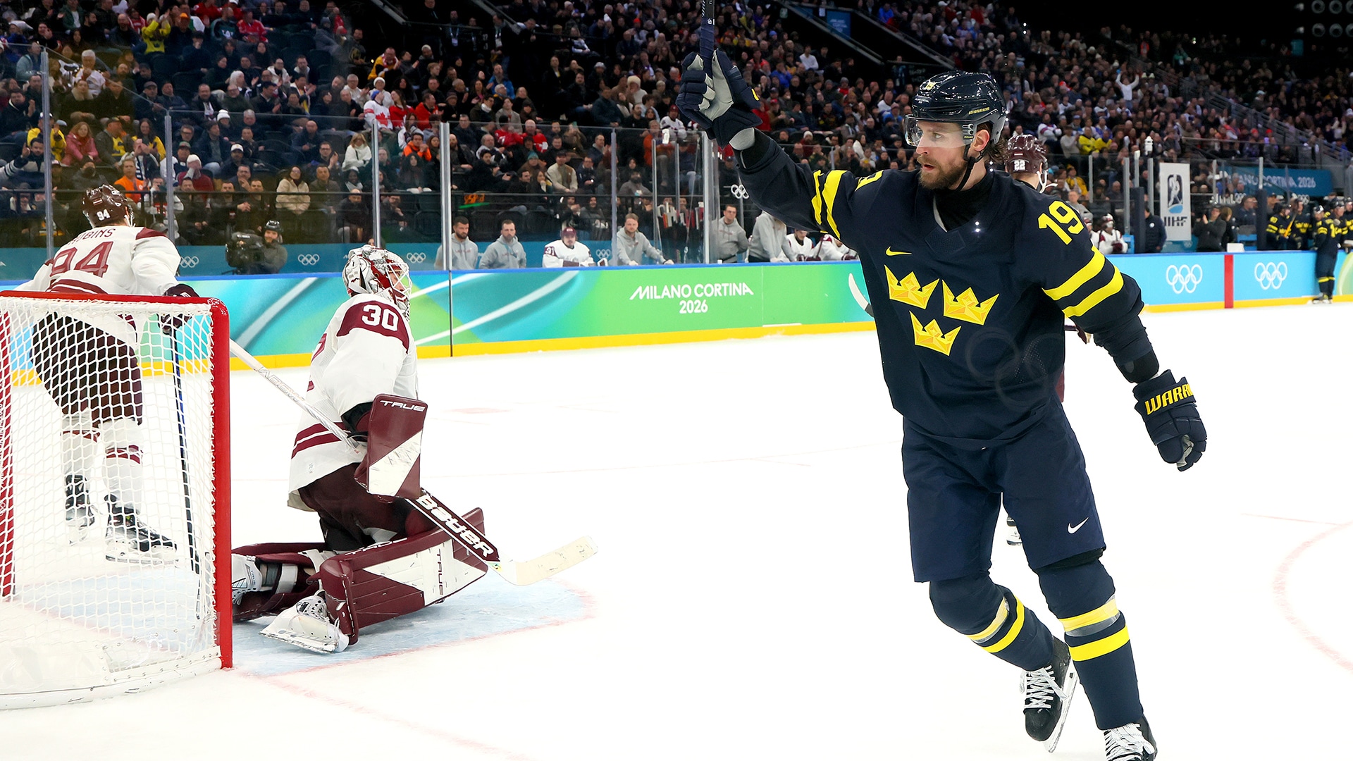 Sweden secures quarterfinal berth with win over Latvia | NBC Olympics