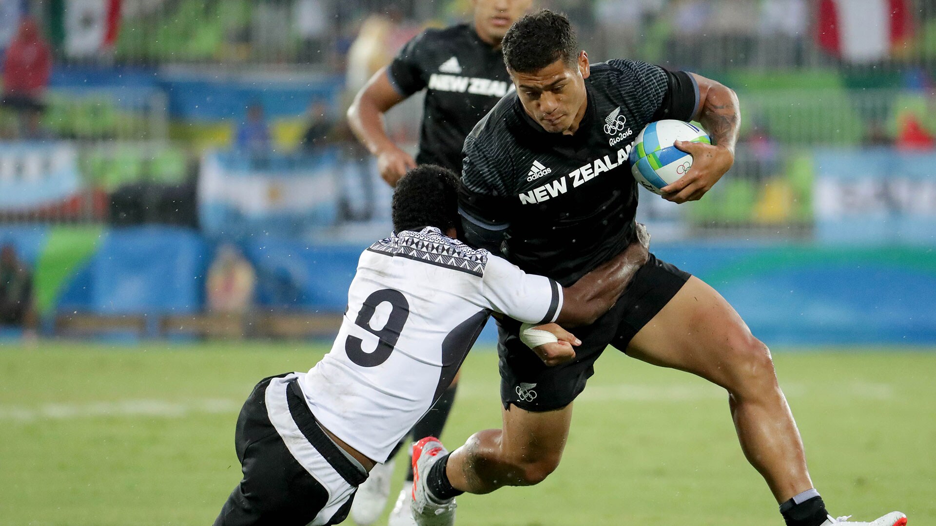 2018 Rugby World Cup Sevens: New Zealand beats Fiji in semis | NBC Olympics