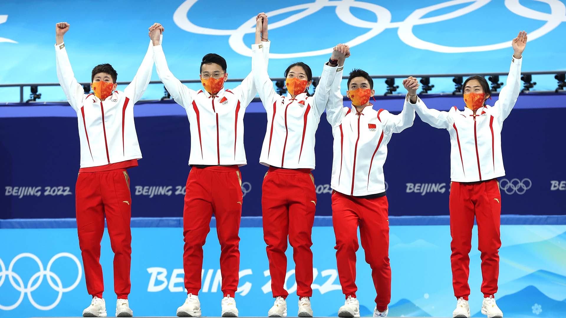 China clinches gold in short track 2000m mixed team relay | NBC Olympics