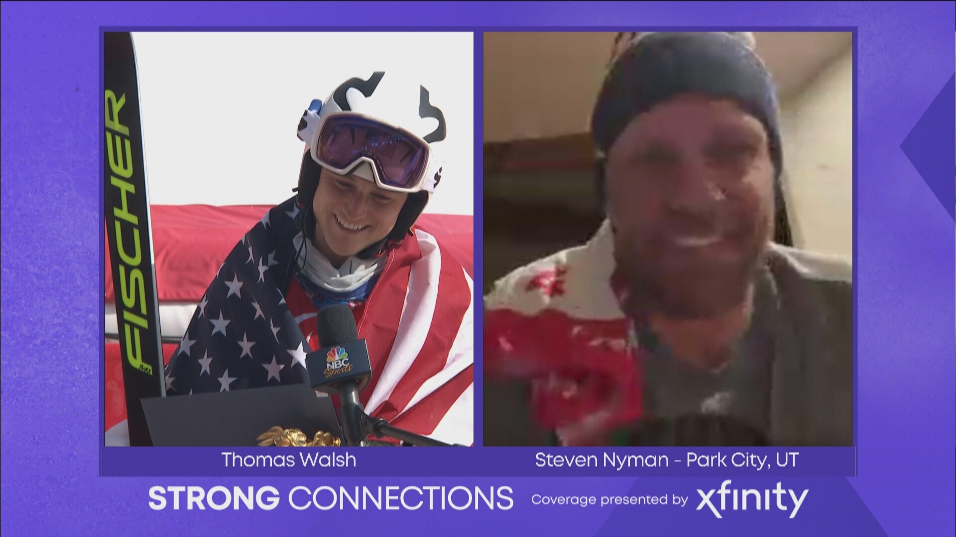 Steven Nyman congratulates Thomas Walsh on Paralympic medal | NBC Olympics